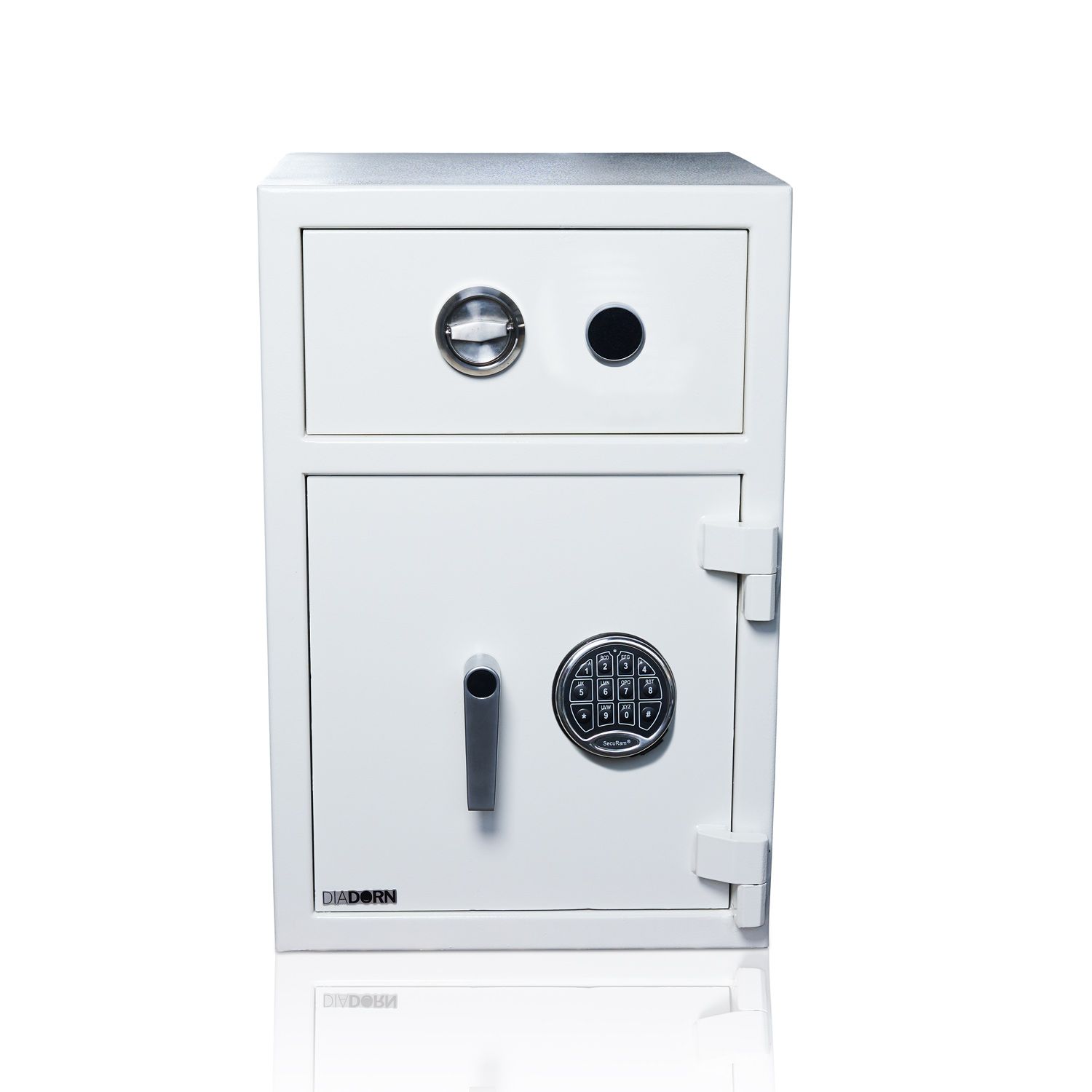 Deposit safe with drawer – double lock, 6 bolts